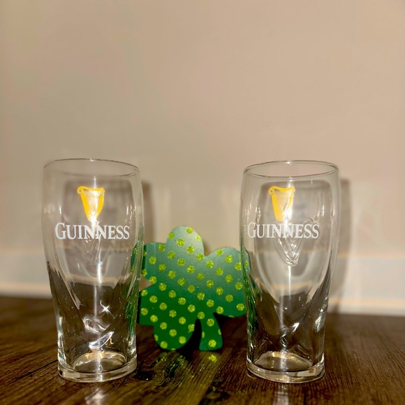Dining | Set Of 2 New Authentic Guinness Glasses | Poshmark
